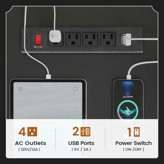 SEDETA 69 Inch Executive L Shaped Desk with Drawers and Storage Cabine