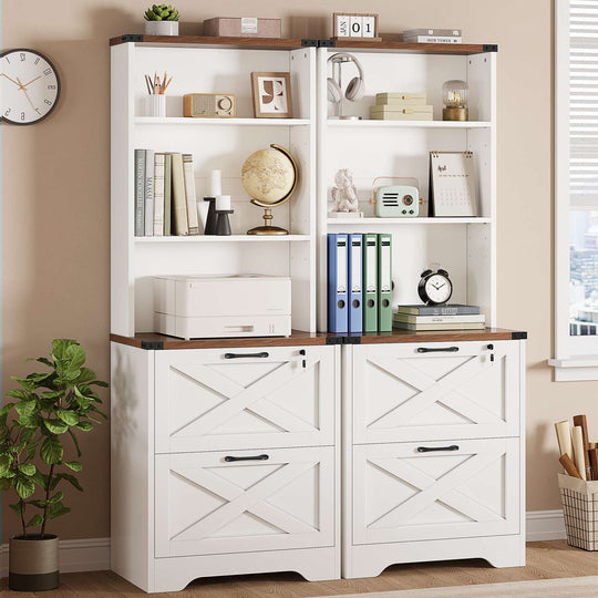 SEDETA 2 Drawer File Cabinet with Lock Wood Filing Cabinet with Adjust