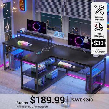 SEDETA Gaming Desks for Couples